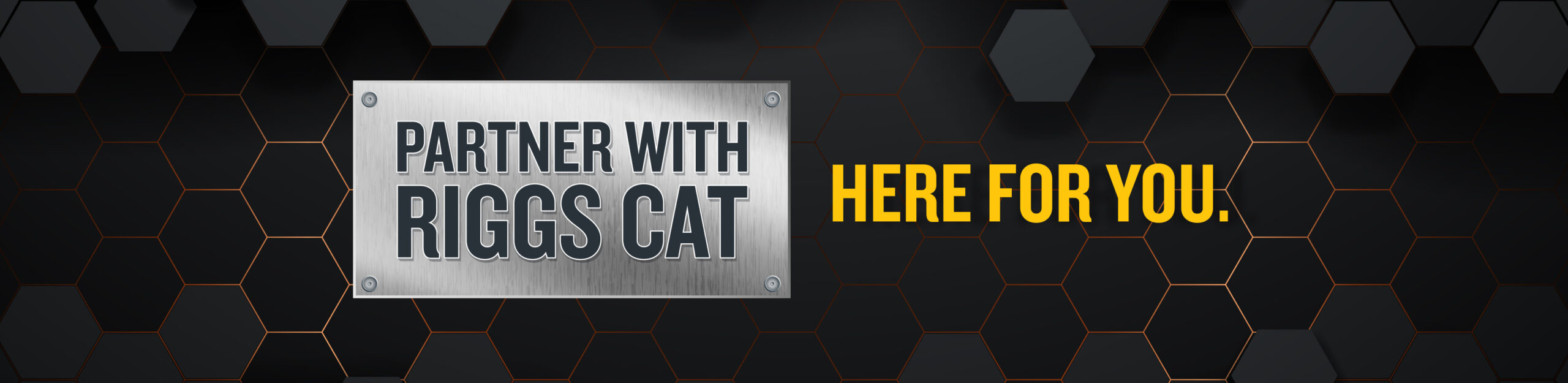 Here For You. | Riggs Cat Equipment